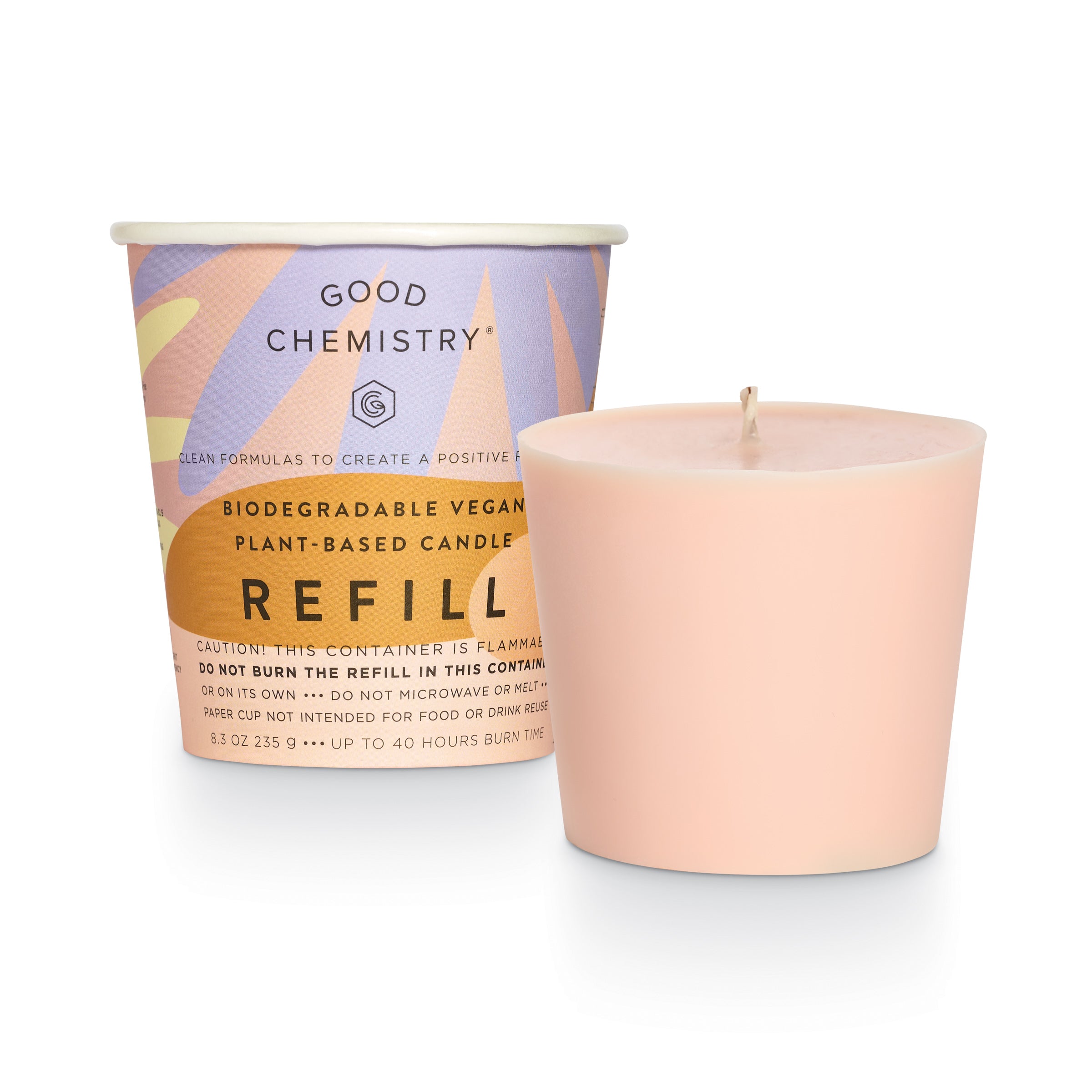 Coconut + Chill Biodegradable Candle Refill | Good Chemistry