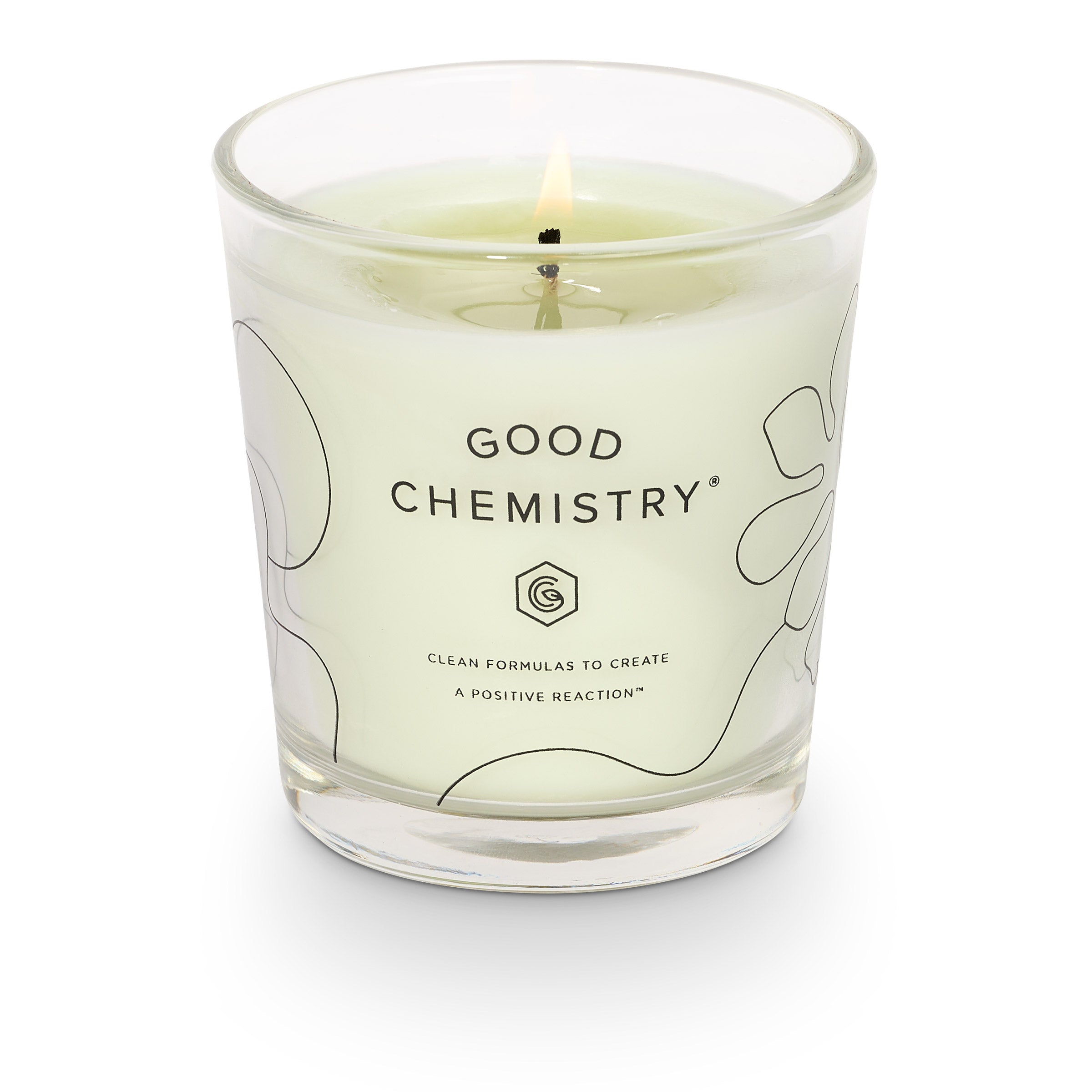 Mint + Lit Reusable Glass Candle | Good Chemistry